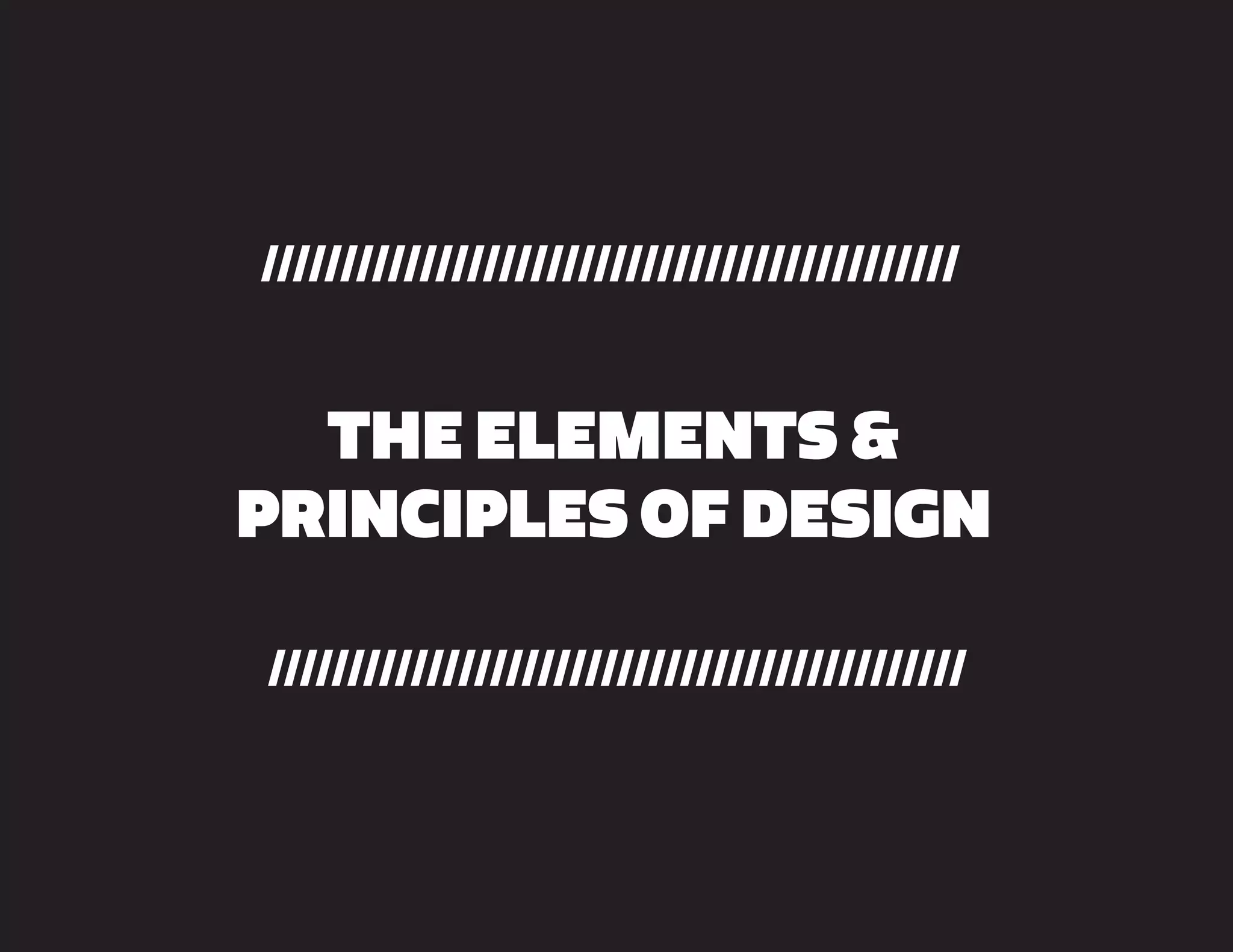 Elements & Principles of Design | PPT