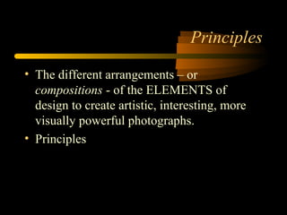 Elements and Principles of Design in Photography | PPT