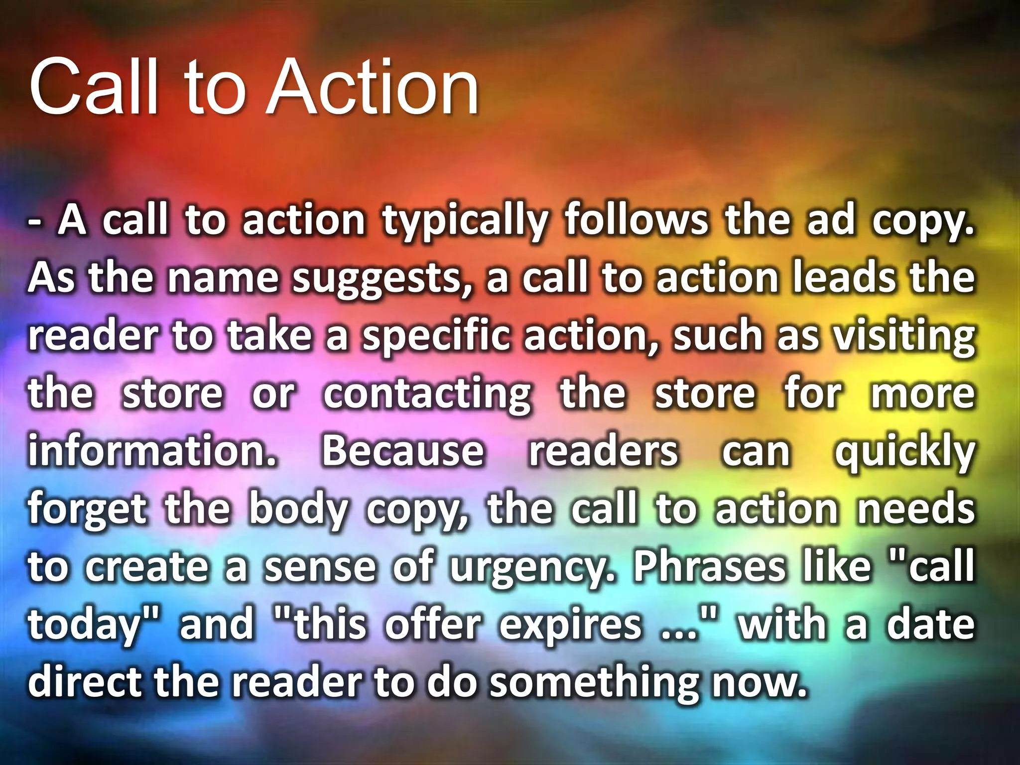 Elements of a print ad | PPTX