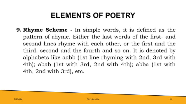 Elements, Techniques, and Literary Devices in Poetry | PPTX | Poetry ...