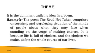 Elements, Techniques, and Literary Devices in Poetry | PPTX