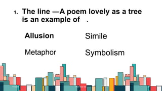 Elements, Techniques, and Literary Devices in Poetry | PPTX
