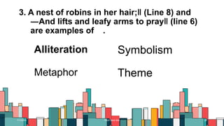 Elements, Techniques, and Literary Devices in Poetry | PPTX