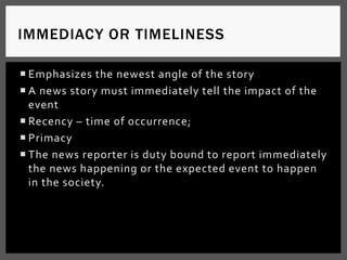 Elements that make news | PPTX