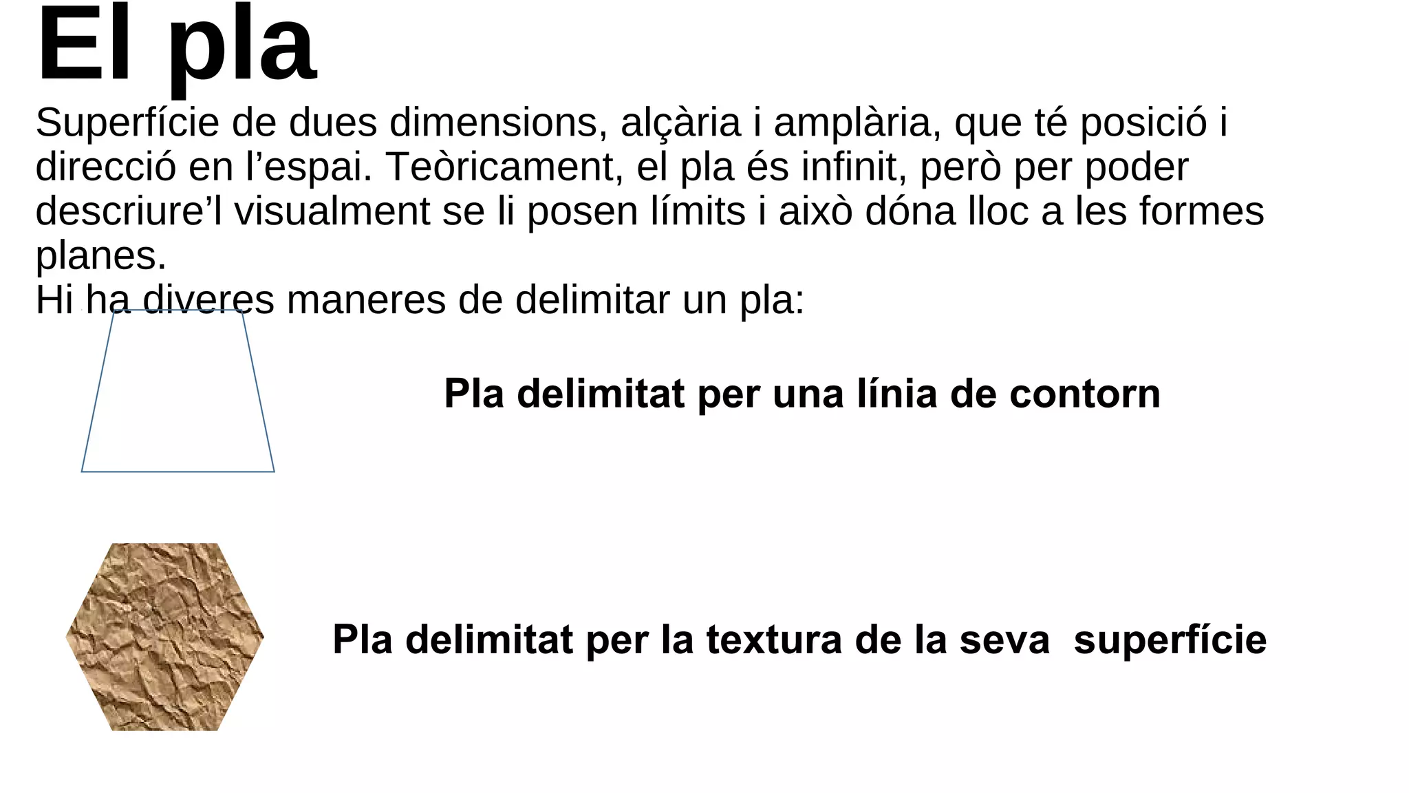 Elements visuals punt linia pla forma textura | PPT