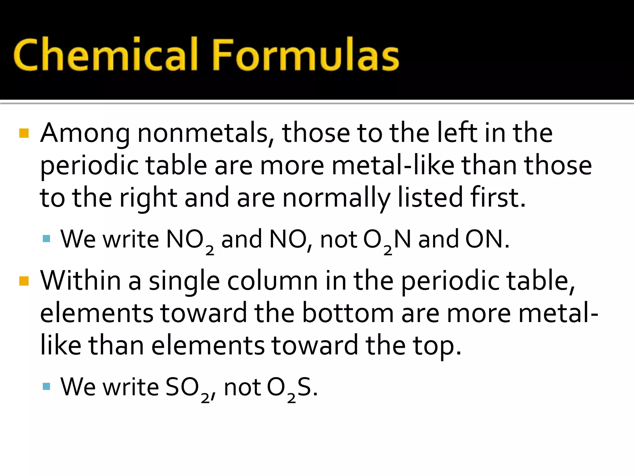 Elements vs. compounds | PPTX