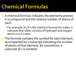 Elements vs. compounds | PPTX