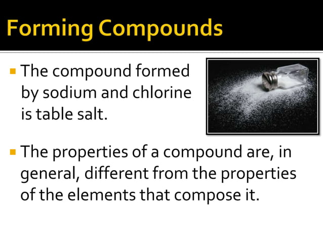Elements vs. compounds | PPTX