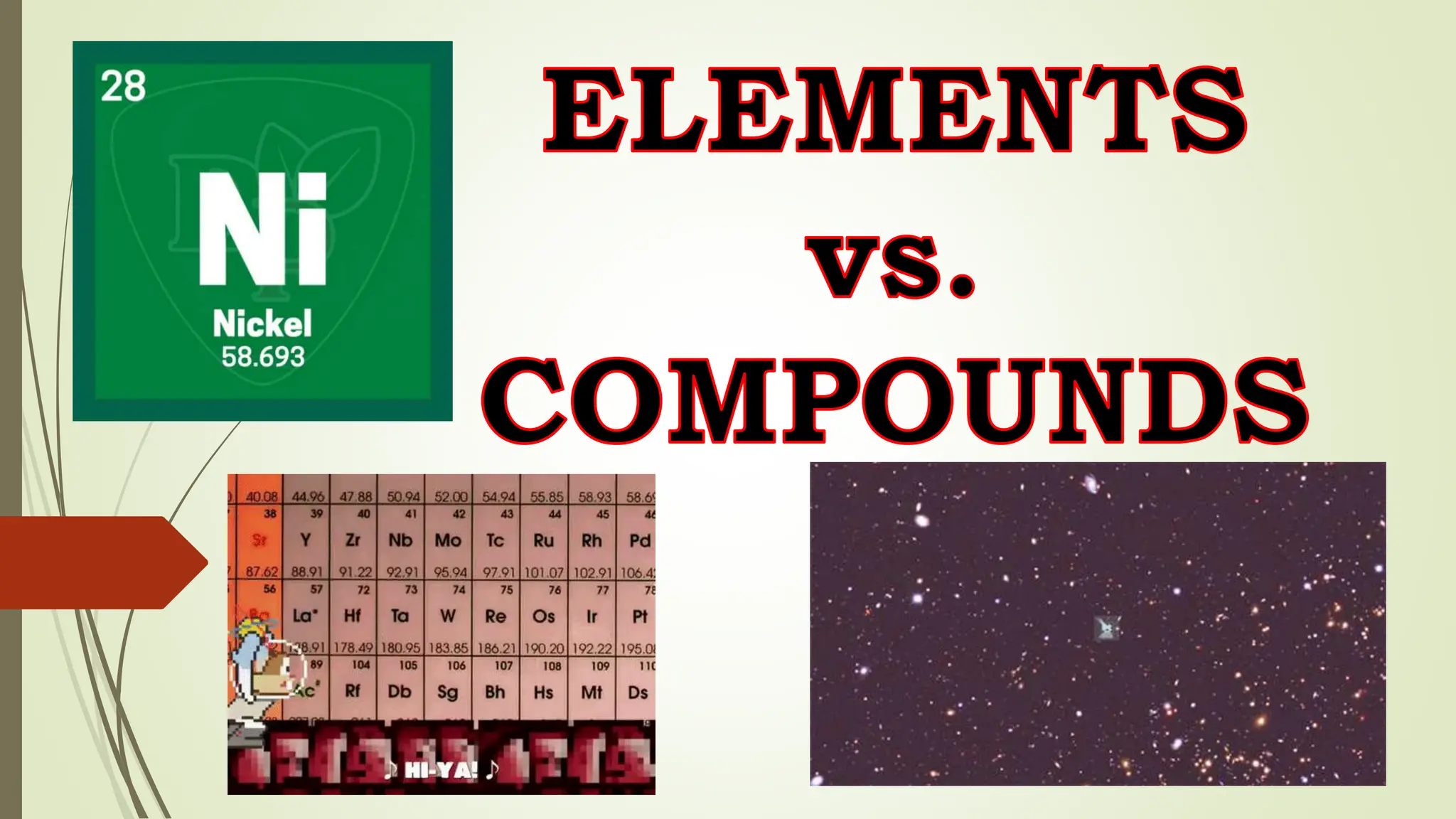 ELEMENTS VS COMPOUNDS.pptx | Chemistry | Science
