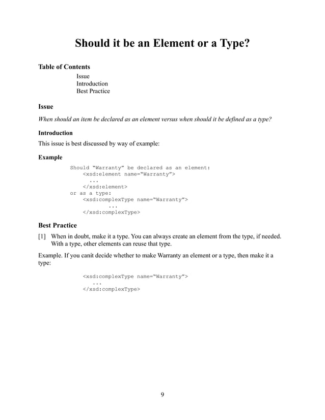 Element Versus Type | PDF