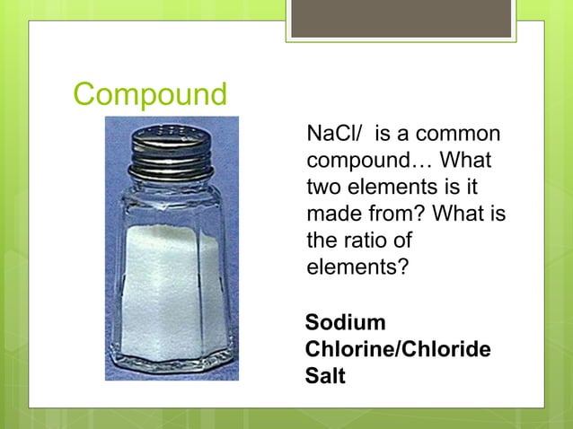 Element vs Compound mini Lesson.pptx | Chemistry | Science