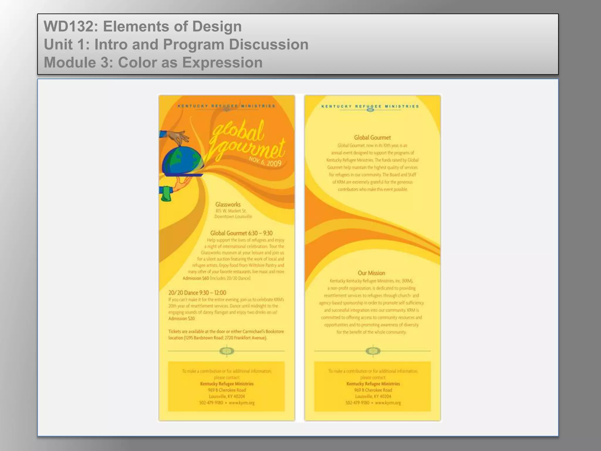 Elem of design unit 1 module 3 color as expression | PPT