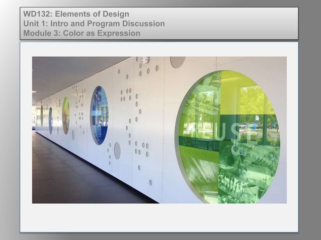 Elem of design unit 1 module 3 color as expression | PPT