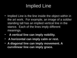 Implied Line Definition