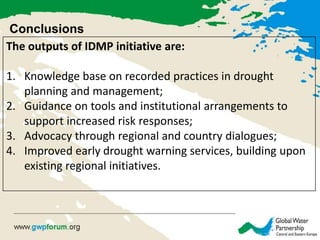 WMO/GWP Integrated Drought Management Programme by Elena Mateescu | PPT | Free Download