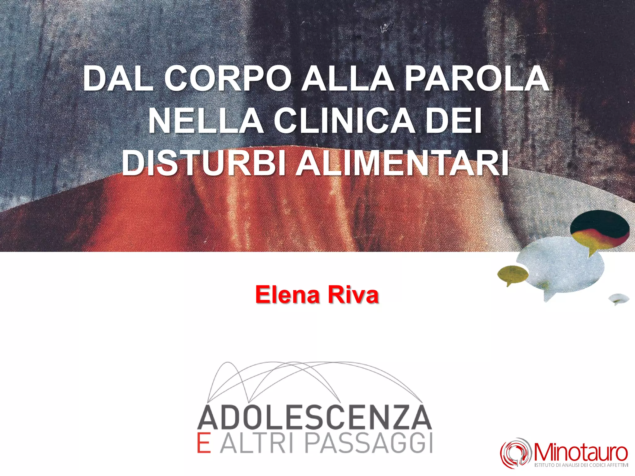 Elena Riva - Dal Corpo Alla Parola Nella Clinica dei Disturbi ...