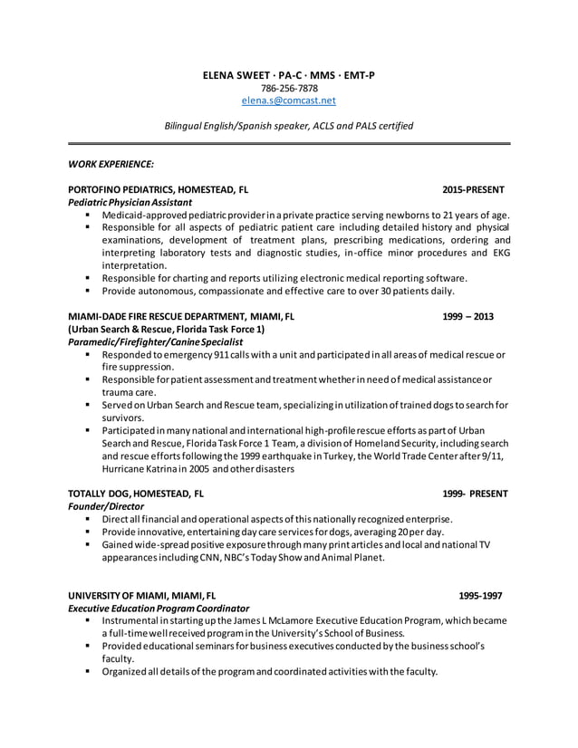 Elena Sweet Resume | PDF