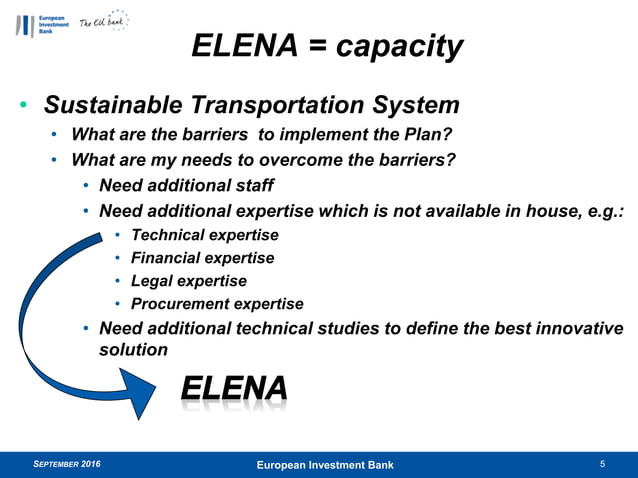 Elena technical assistance for transport projects | PPT
