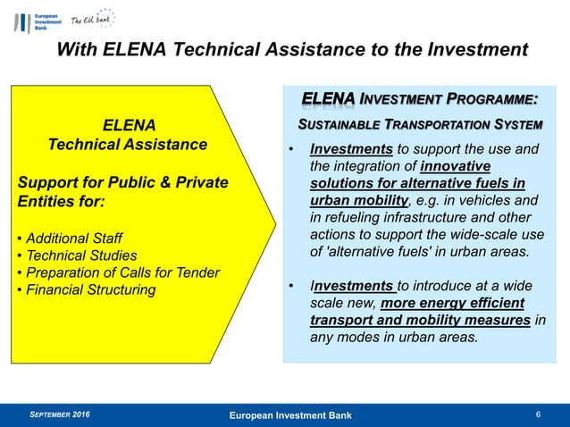 Elena technical assistance for transport projects | PPT