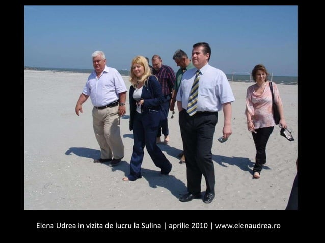Elena Udrea in vizita de lucru la Sulina | PPT