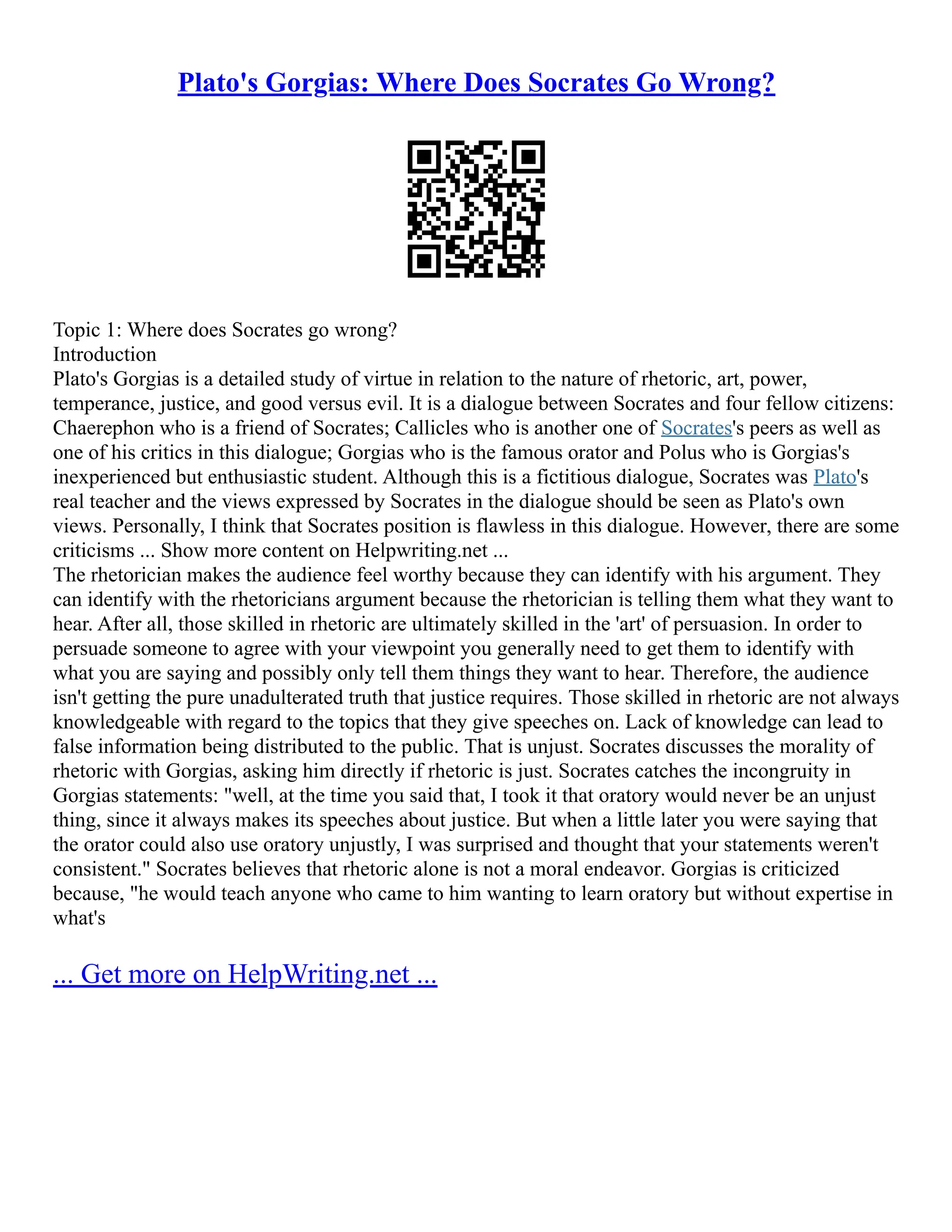 Elenchus And Socrates | PDF