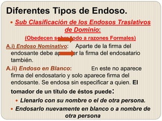 EL ENDOSO. COMERCIAL 3-1. Ley del CODIGO DE COMERCIOppt | PPT