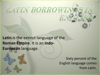 Elen list of english words of french origin | PPTX