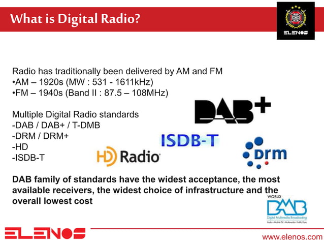 DAB+ Basics DAB+ Family of Digital Transmitters and DAB+ Coverage | PPT