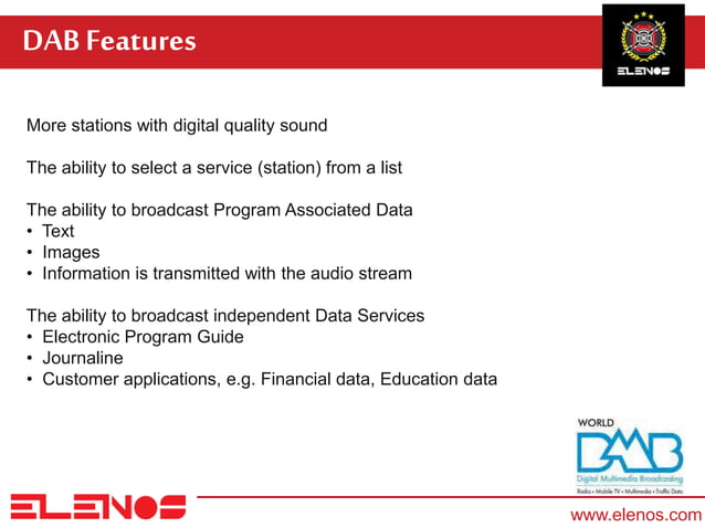 DAB+ Basics DAB+ Family of Digital Transmitters and DAB+ Coverage | PPT
