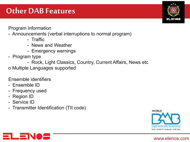 DAB+ Basics DAB+ Family of Digital Transmitters and DAB+ Coverage | PPT