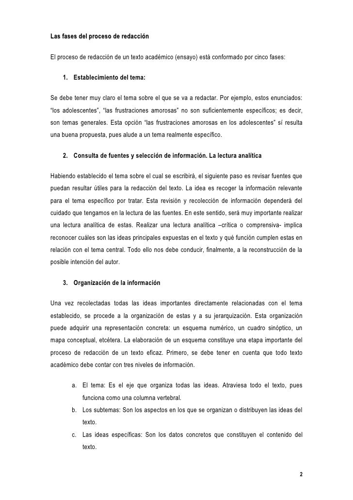 Ejemplo De Ensayo Academico