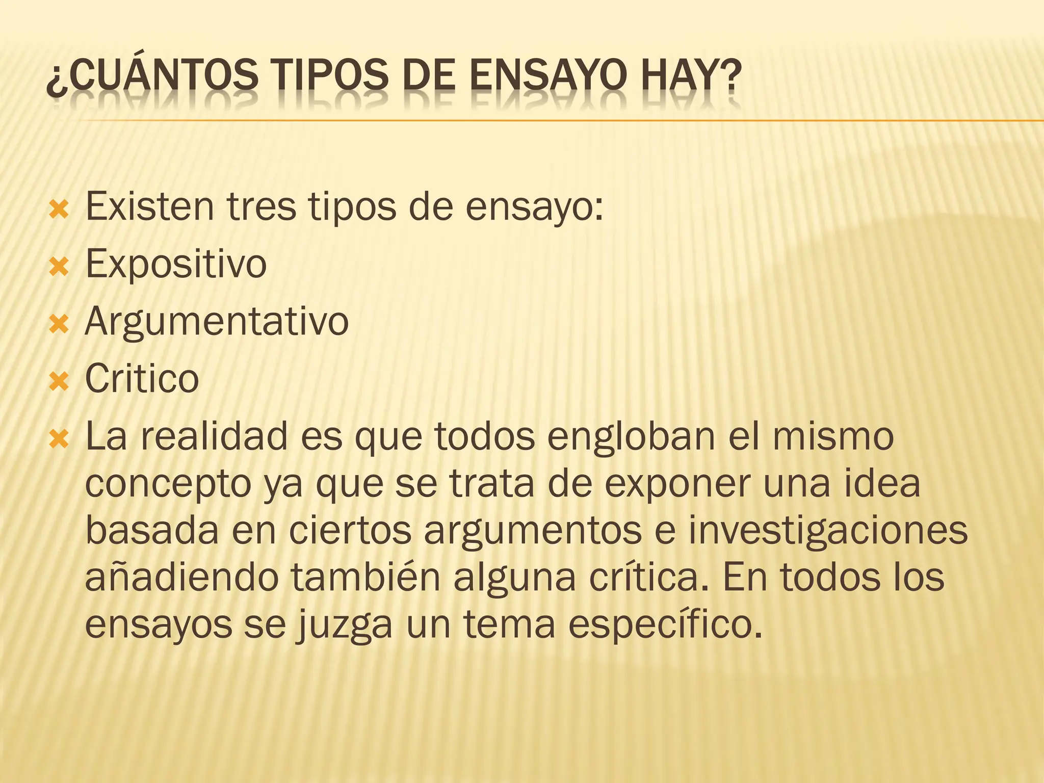 El ensayo - guía como escribir un ensayo | PDF
