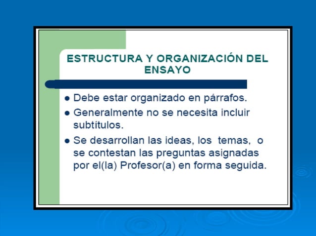 El Ensayo Power Point | PPT