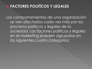 El entorno politico del marketing | PPTX