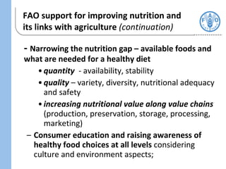Eleonora Dupoy, FAO Food Safety and Nutrition-august 2011 | PPT