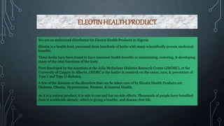 Eleotin Health Products | PPTX