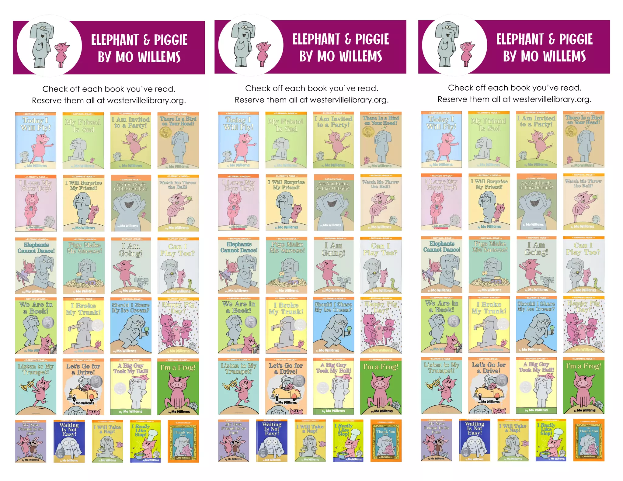 Elephant & Piggie List of All Books | PDF