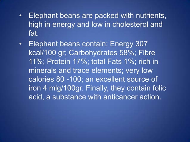 Elephant beans of Prespes | PPTX