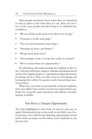 Stomp the Elephant in the Office | PDF