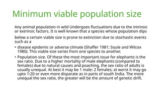 elephant population in india - strategies for conservation.pptx