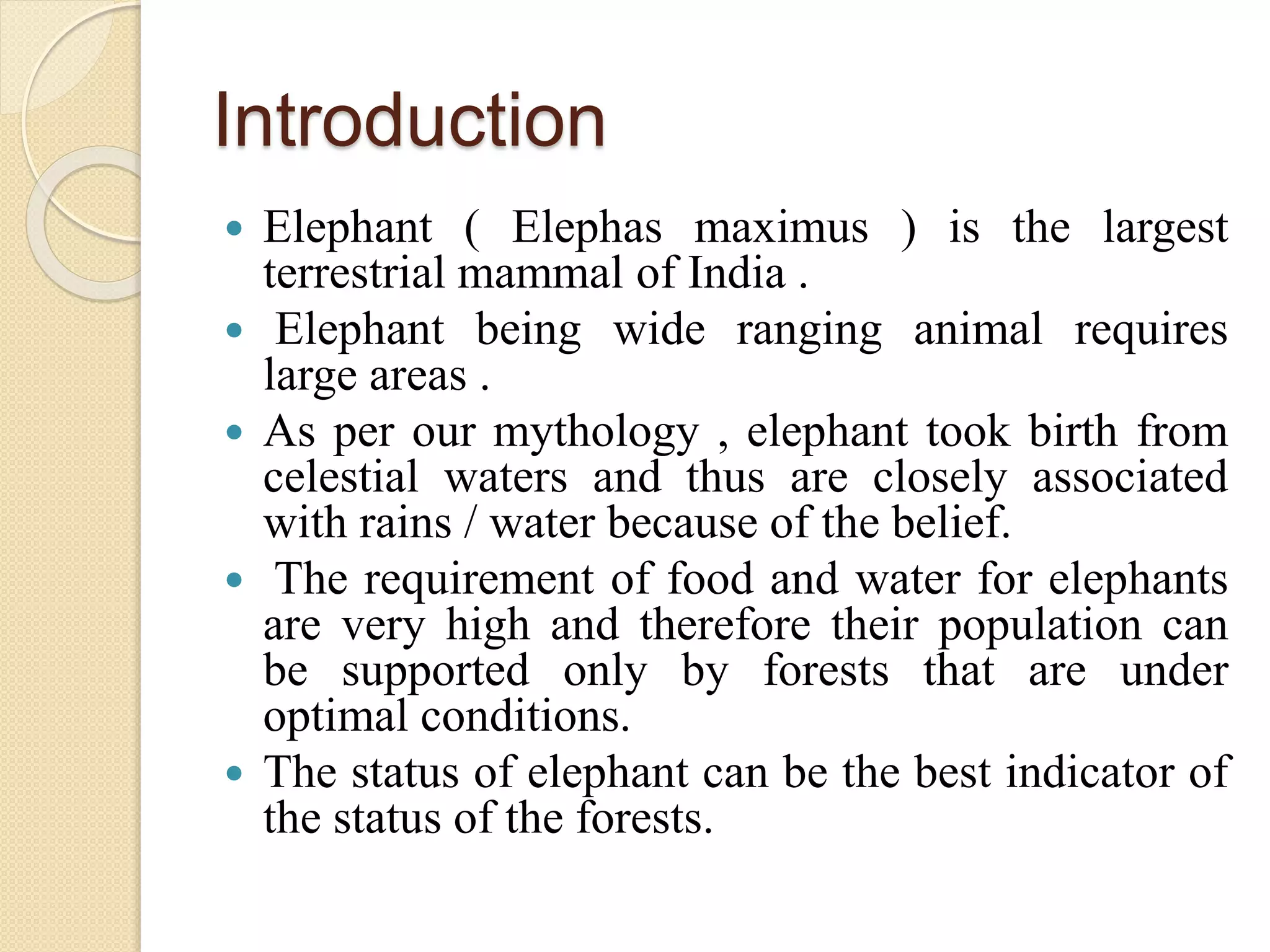 Elephant project sites | PPTX