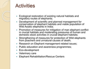 Elephant project sites | PPTX