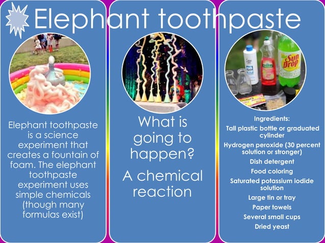 Elephant Toothpaste Science Fair Project