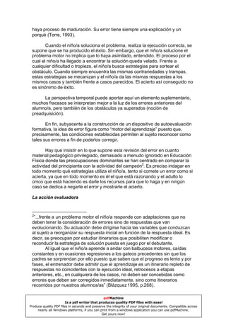 El error, un instrumento util para enseñar mejor. Didáctica de la ...