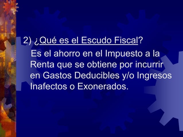 El escudo fiscal en el peru | PPT