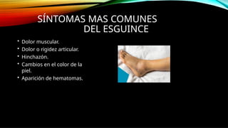 El esguince de tobillo y sus estructuras | PPTX