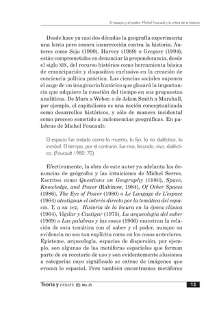 El espacio y el poder michel foucault | PDF