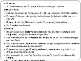 El español de américa | PPTX