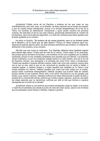 El Espiritismo en su más simple expresión | PDF