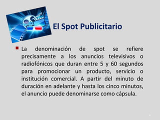 El espot publicitario El Anuncio Diapositivas | PPT